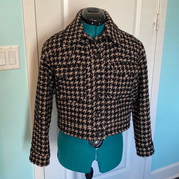 Avec Les Filles | Jackets & Coats | Avec Les Filles Houndstooth Blazer | Poshmark